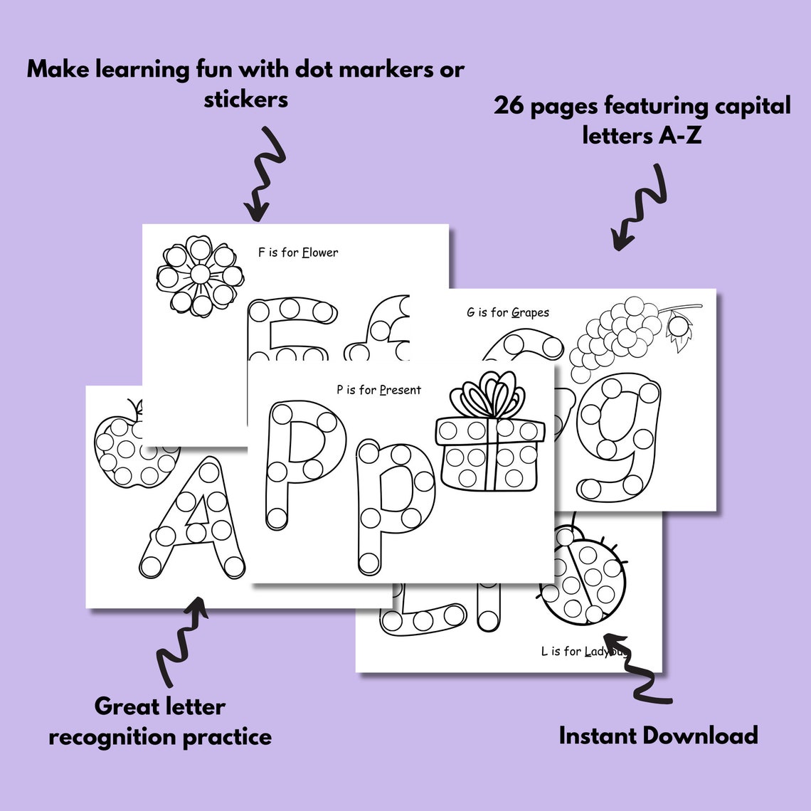 Alphabet Dot Marker Activity, Alphabet Bingo Dauber Activity, Alphabet ...