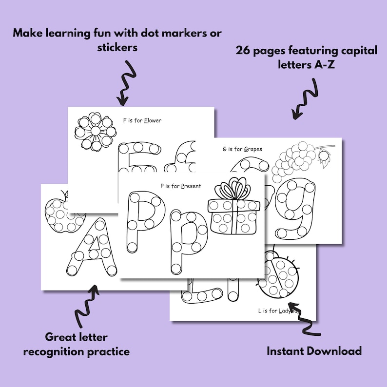 Alphabet Dot Marker Activity, Alphabet Bingo Dauber Activity, Alphabet ...