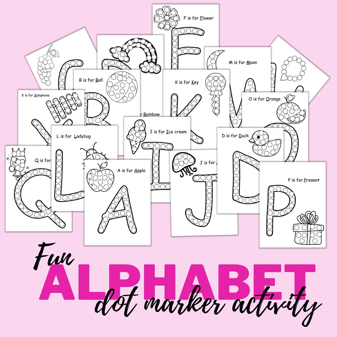 Alphabet Dot Marker Activity, Alphabet Bingo Dauber Activity, Alphabet ...