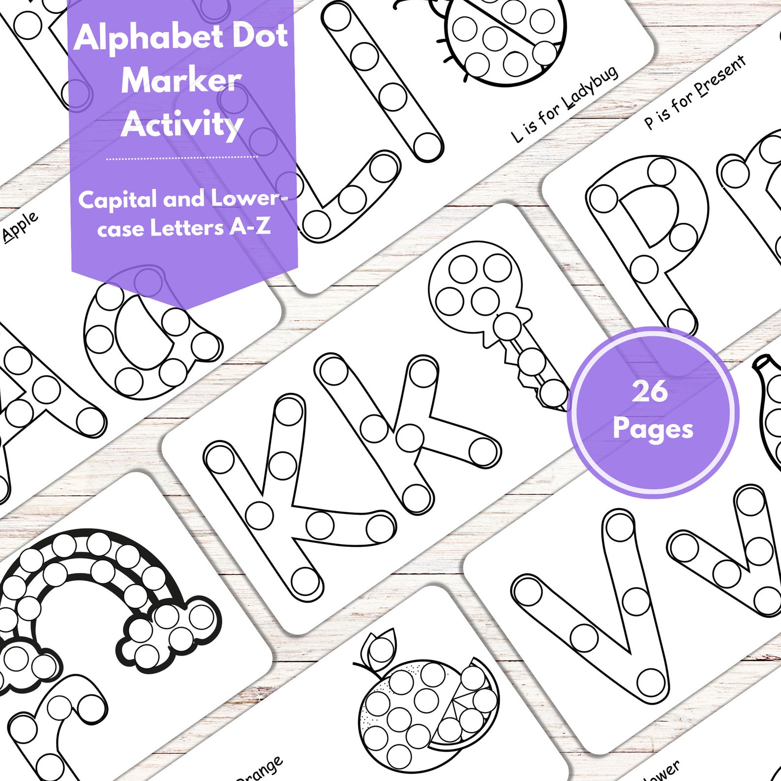Alphabet Dot Marker Activity, Alphabet Bingo Dauber Activity, Alphabet ...