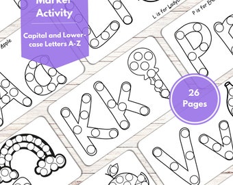 Alphabet Dot Marker Activity, Alphabet Bingo Dauber Activity, Alphabet ...