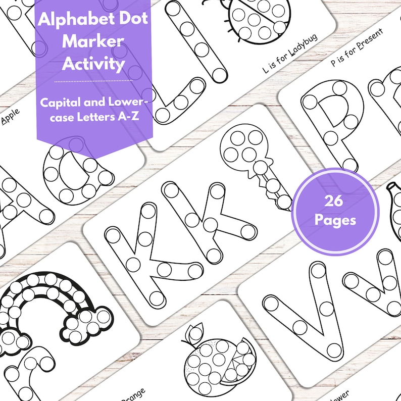 Alphabet Dot Marker Activity, Alphabet Bingo Dauber Activity, Alphabet ...