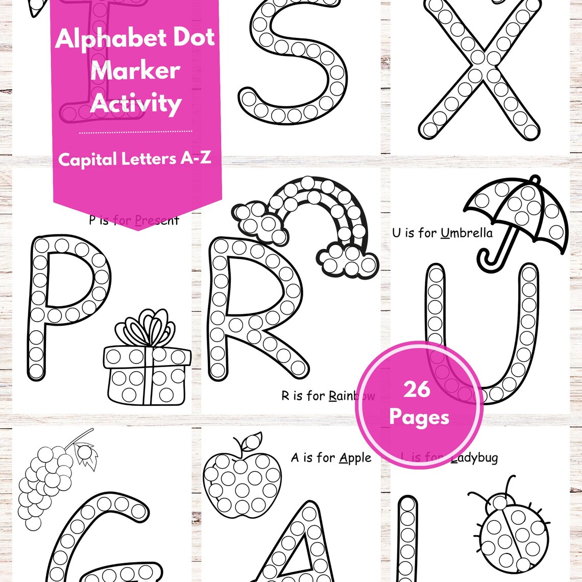 Alphabet Dot Marker Activity, Alphabet Bingo Dauber Activity, Alphabet ...
