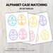 Easter Egg Alphabet Matching, Easter Printable, Alphabet Case Matching ...