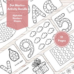 Dot Marker Activity Bundle, Alphabet Activity, Numbers Activity, Shape ...