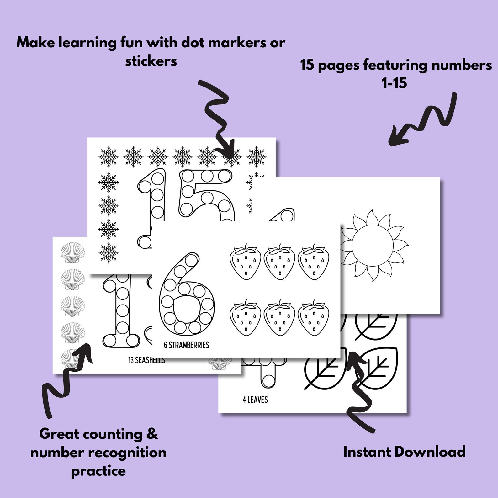 Number Dot Marker Activity, Counting Activity, Number Activities for ...