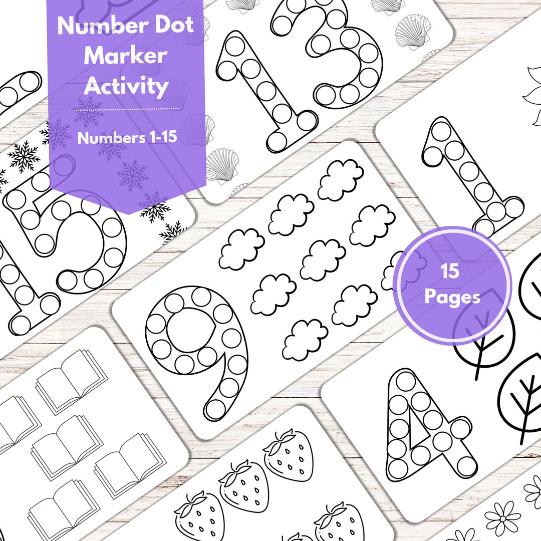 Number Dot Marker Activity, Counting Activity, Number Activities for ...