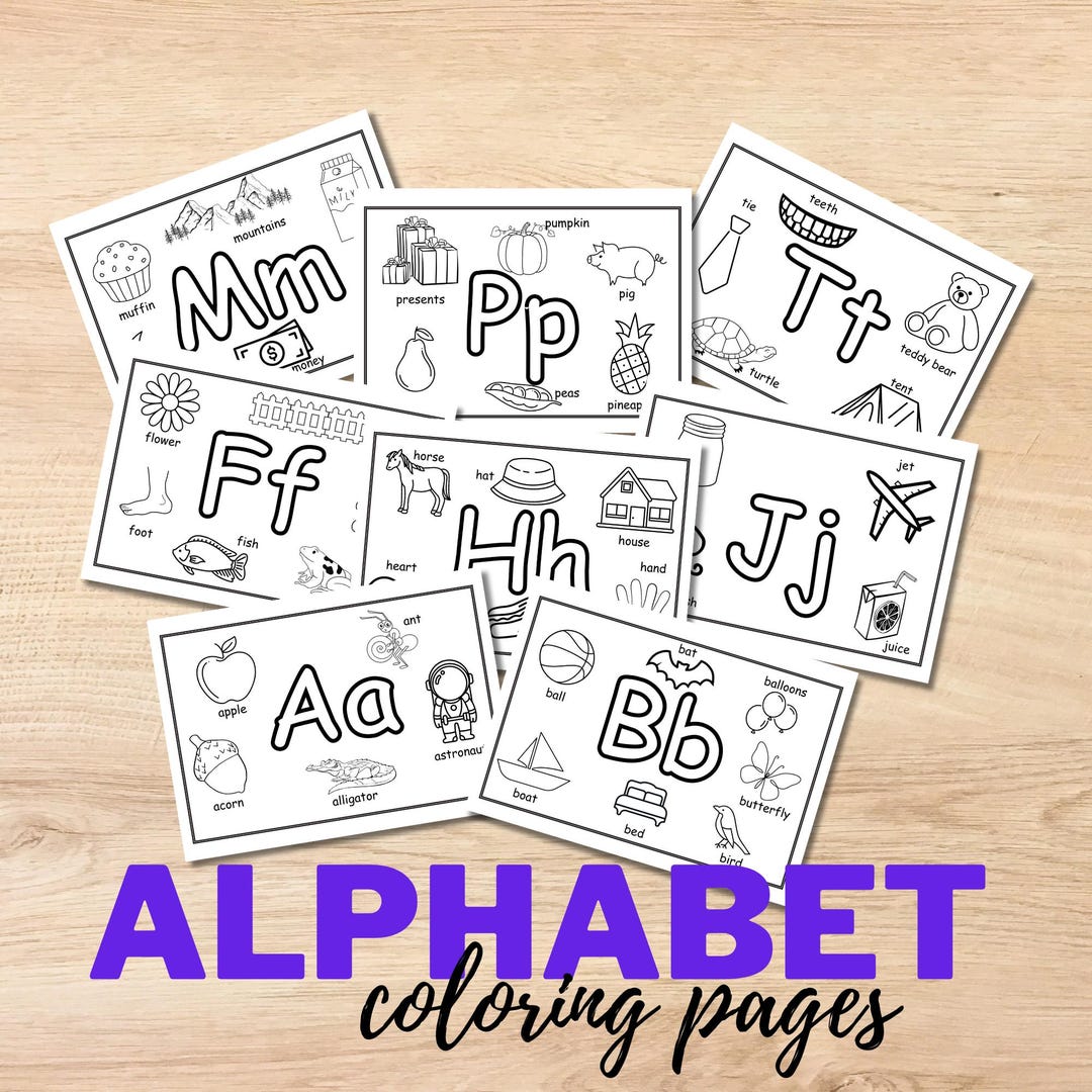 Alphabet Coloring Pages, ABC Coloring Pages, Preschool Coloring Pages ...
