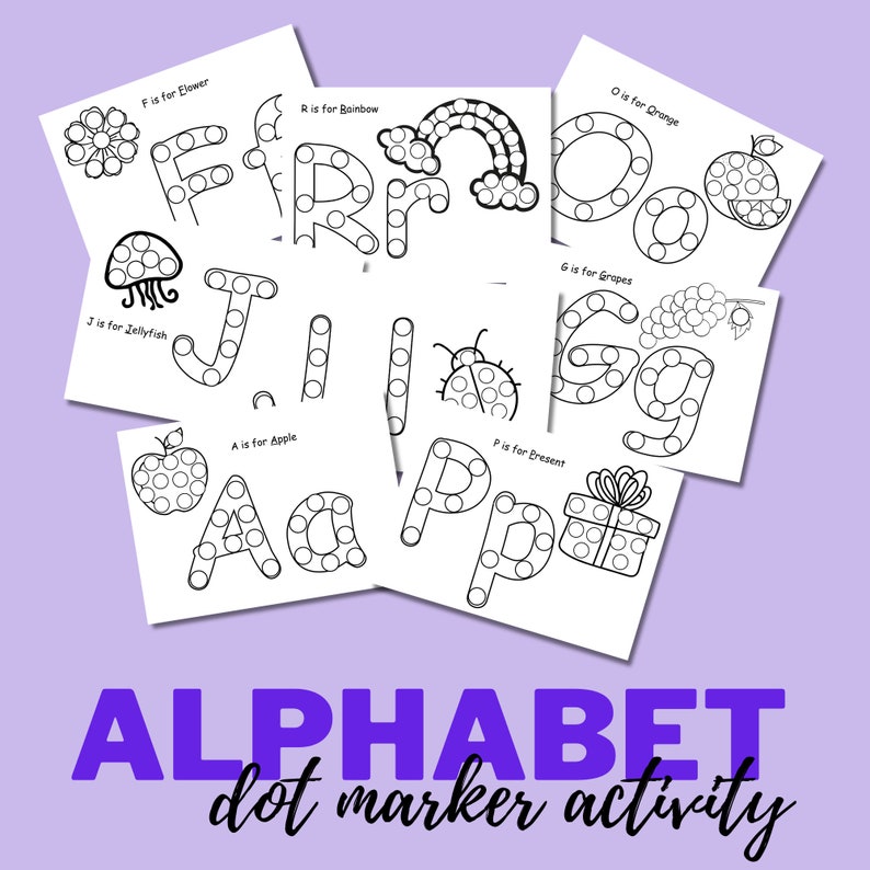 Alphabet Dot Marker Activity, Alphabet Bingo Dauber Activity, Alphabet ...