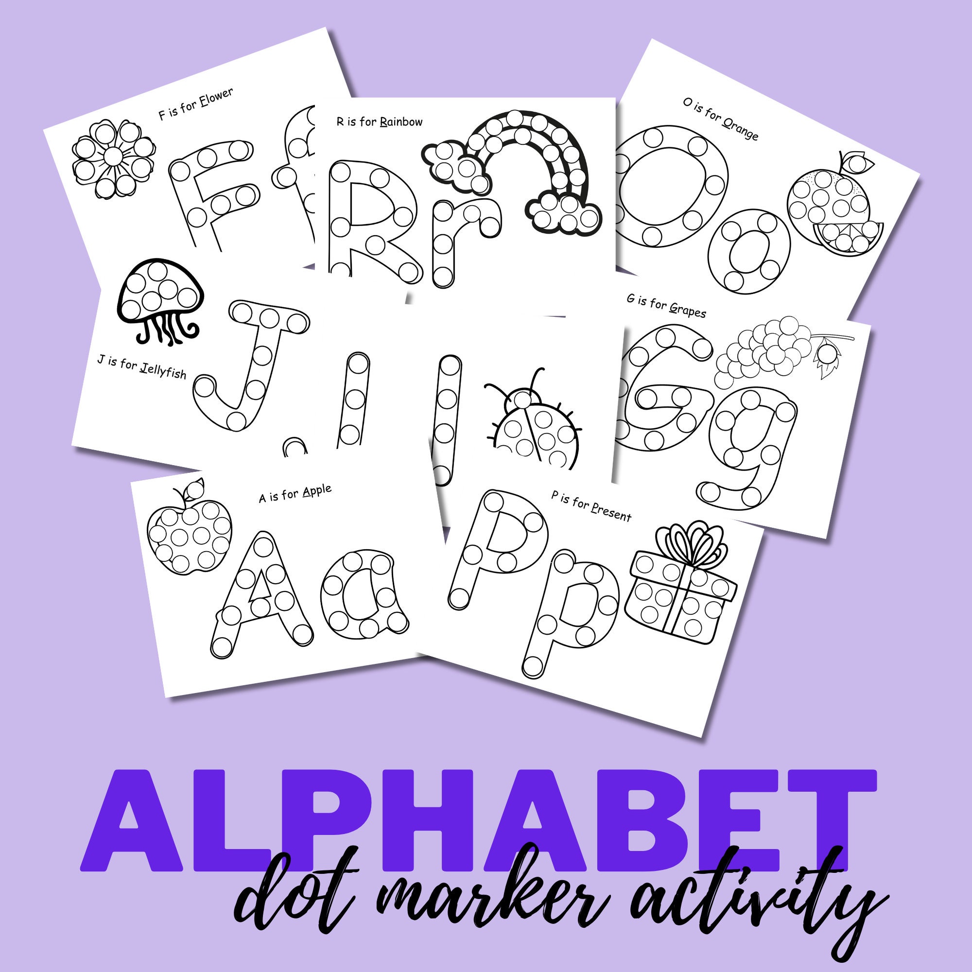 Alphabet Dot Marker Activity for Toddlers and Preschoolers (digital ...