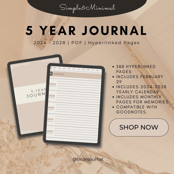 Digital Journal - Etsy