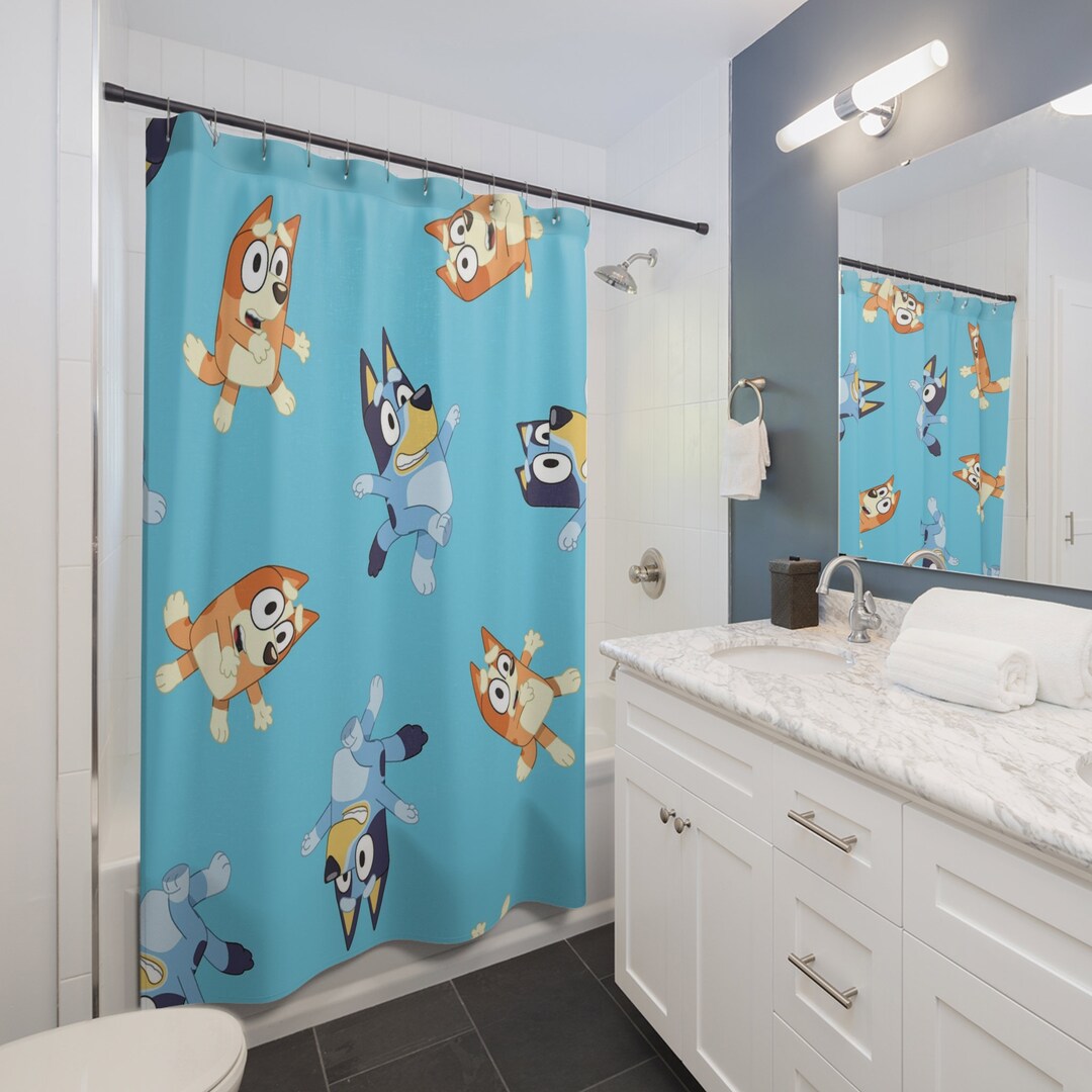 Bluey Shower Curtains - Etsy