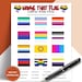 Printable LGBTQ Pride Flags Matching Trivia Game, Pub Trivia Night ...