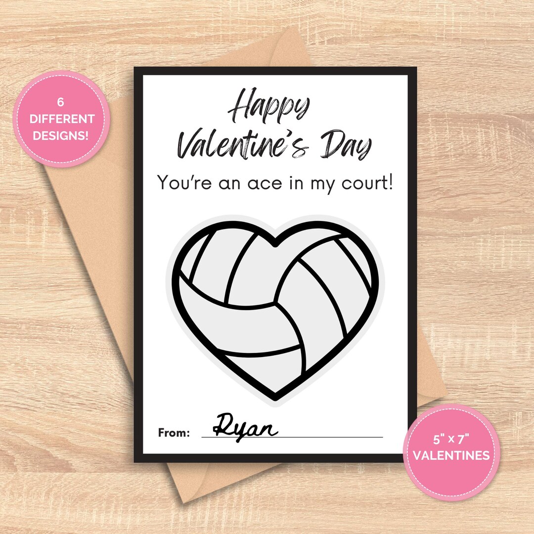 Printable Sports Valentines Variety Pack for Classmates, Class ...