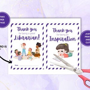 Printable Librarian Appreciation Gift Card Holder, National Library ...