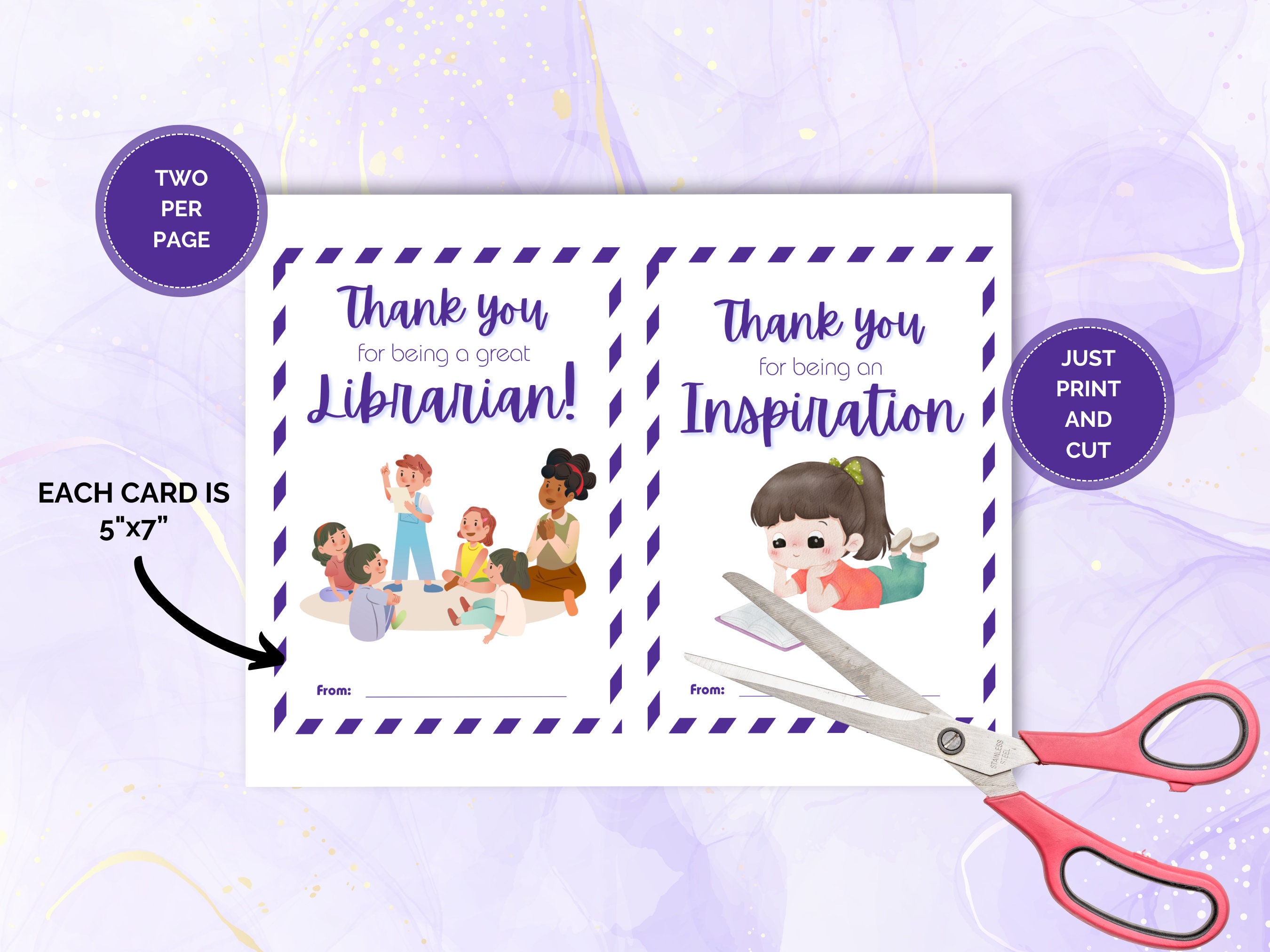 Printable Librarian Appreciation Gift Card Holder, National Library ...