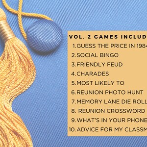Printable Class of 1984 Class Reunion Games, High School Reunion, Class ...
