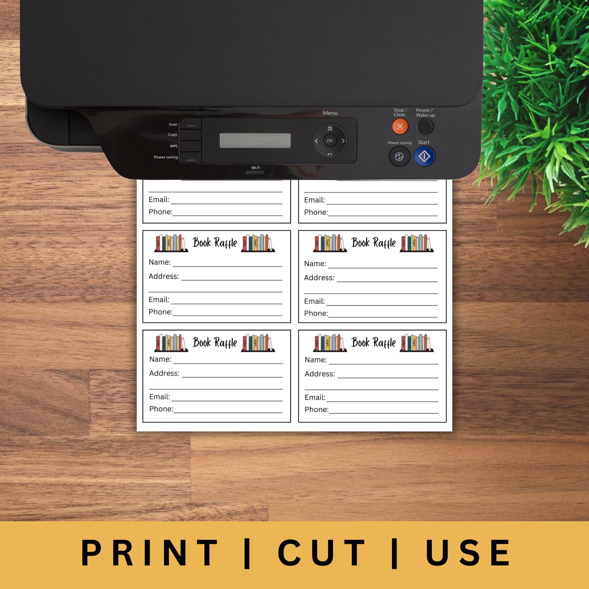 Editable Book Raffle Ticket Template, Spirit Week Fundraising Event ...