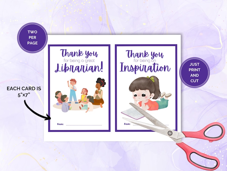 Printable Librarian Appreciation Gift Card Holder, Librarian Gifts ...