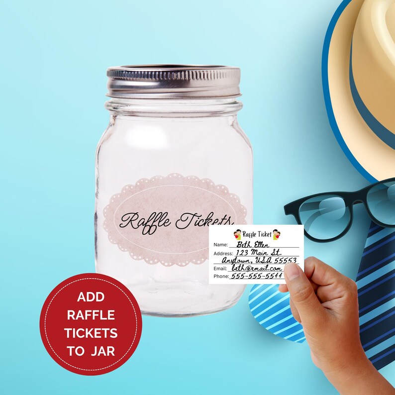 Editable Fathers Day Raffle Ticket Template, Fundraising Event, School ...