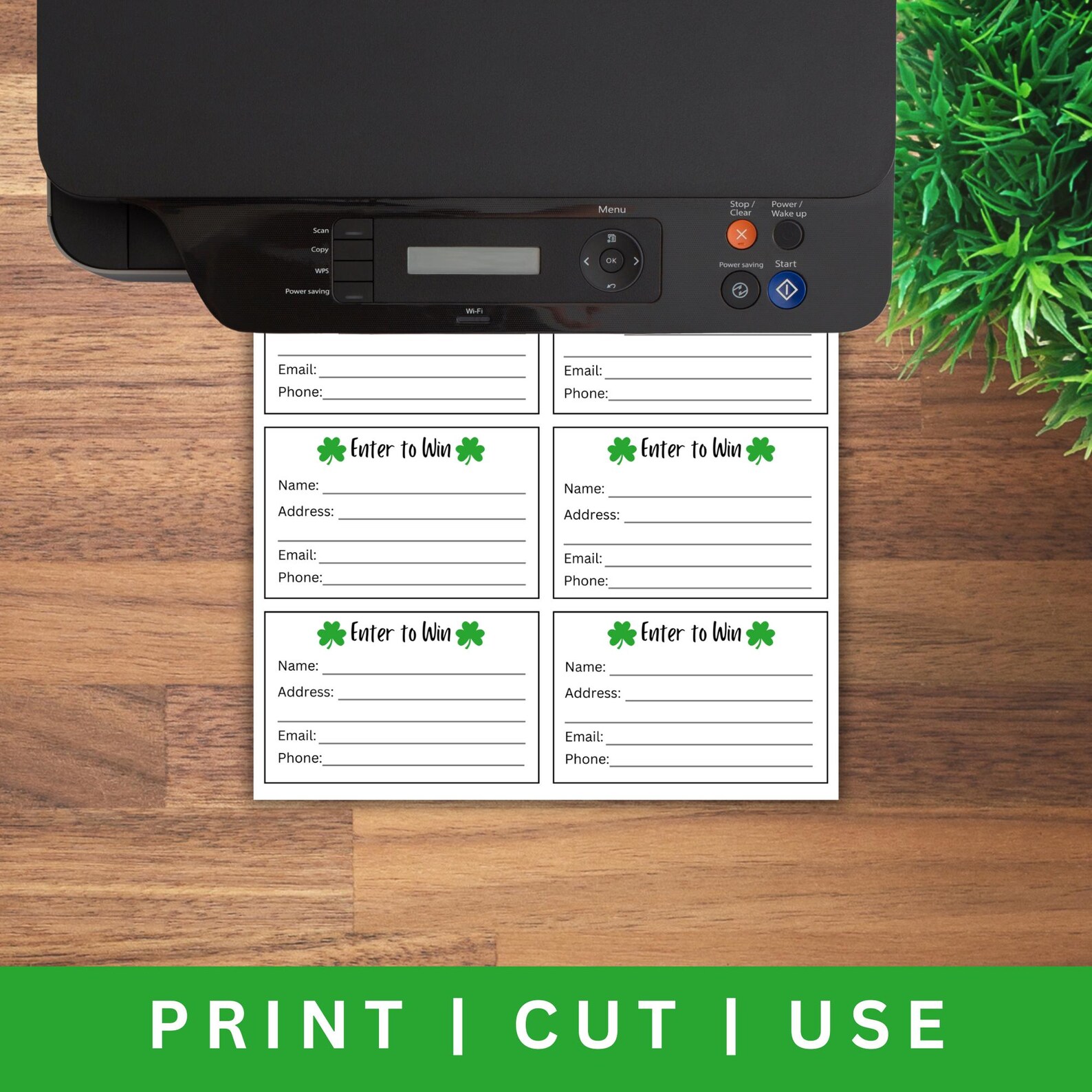 Editable St Patricks Day Raffle Ticket Template, Fundraising Event ...