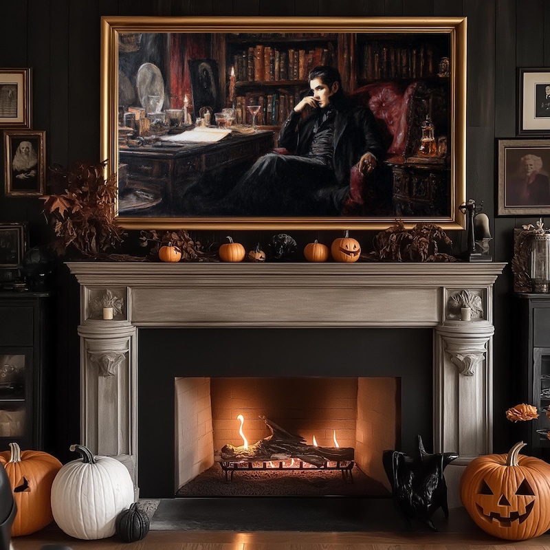 Vampire Painting Framed - Etsy