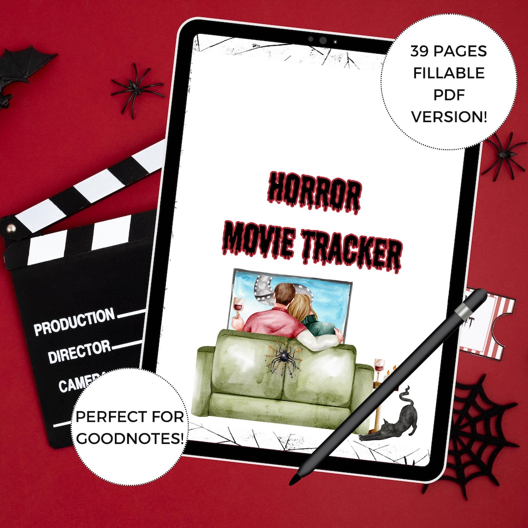 Spooky Digital Horror Movie Review Journal With Bonus Halloween Bingo ...