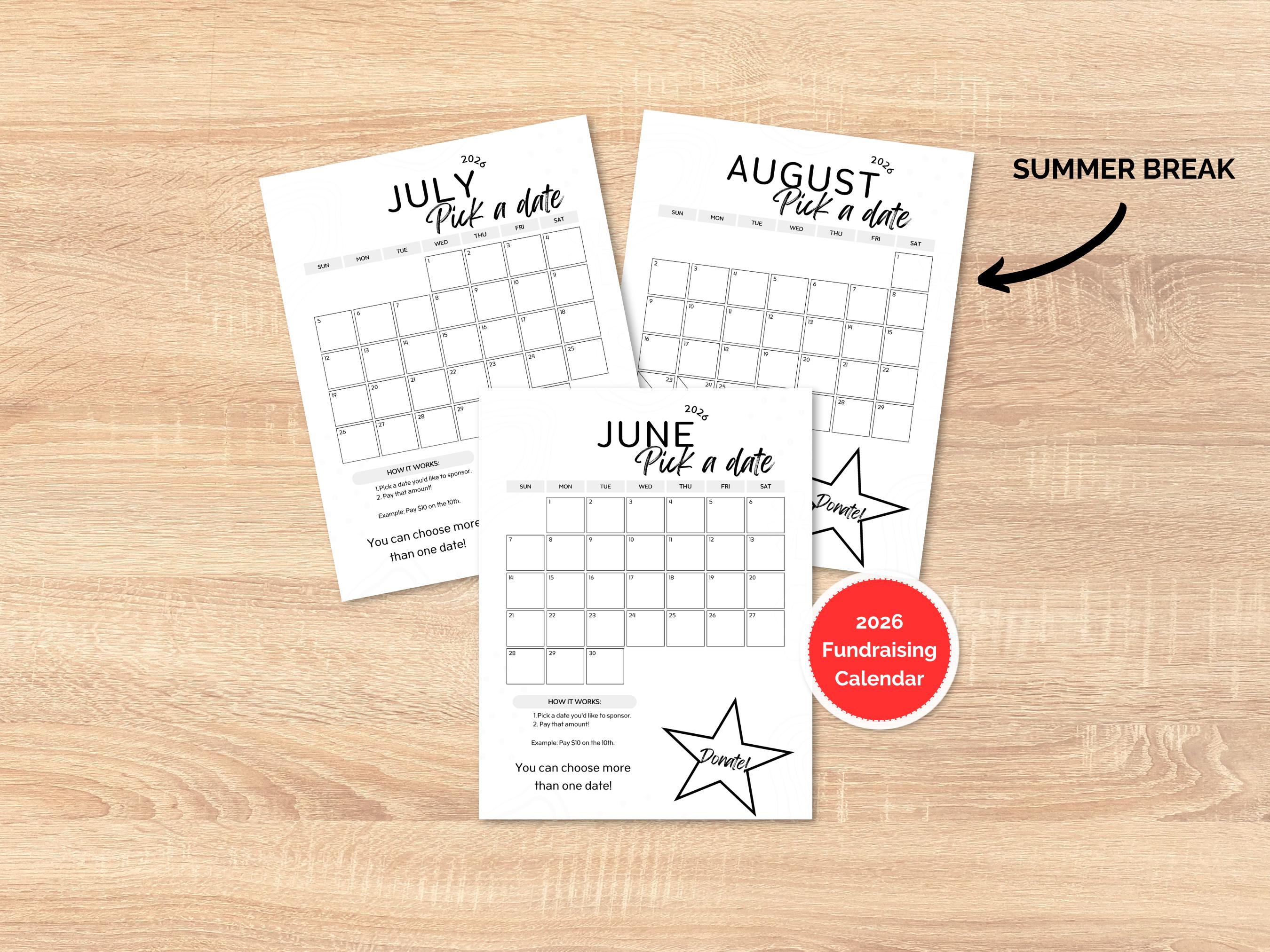 Printable Marching Band Fundraiser Bundle: Pick a Date Donation ...