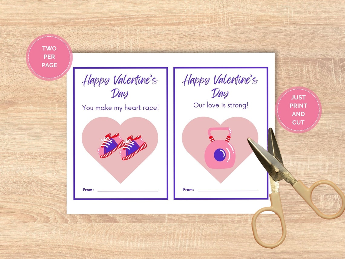 Printable Sports Valentines, Classroom Valentines, School Valentines ...
