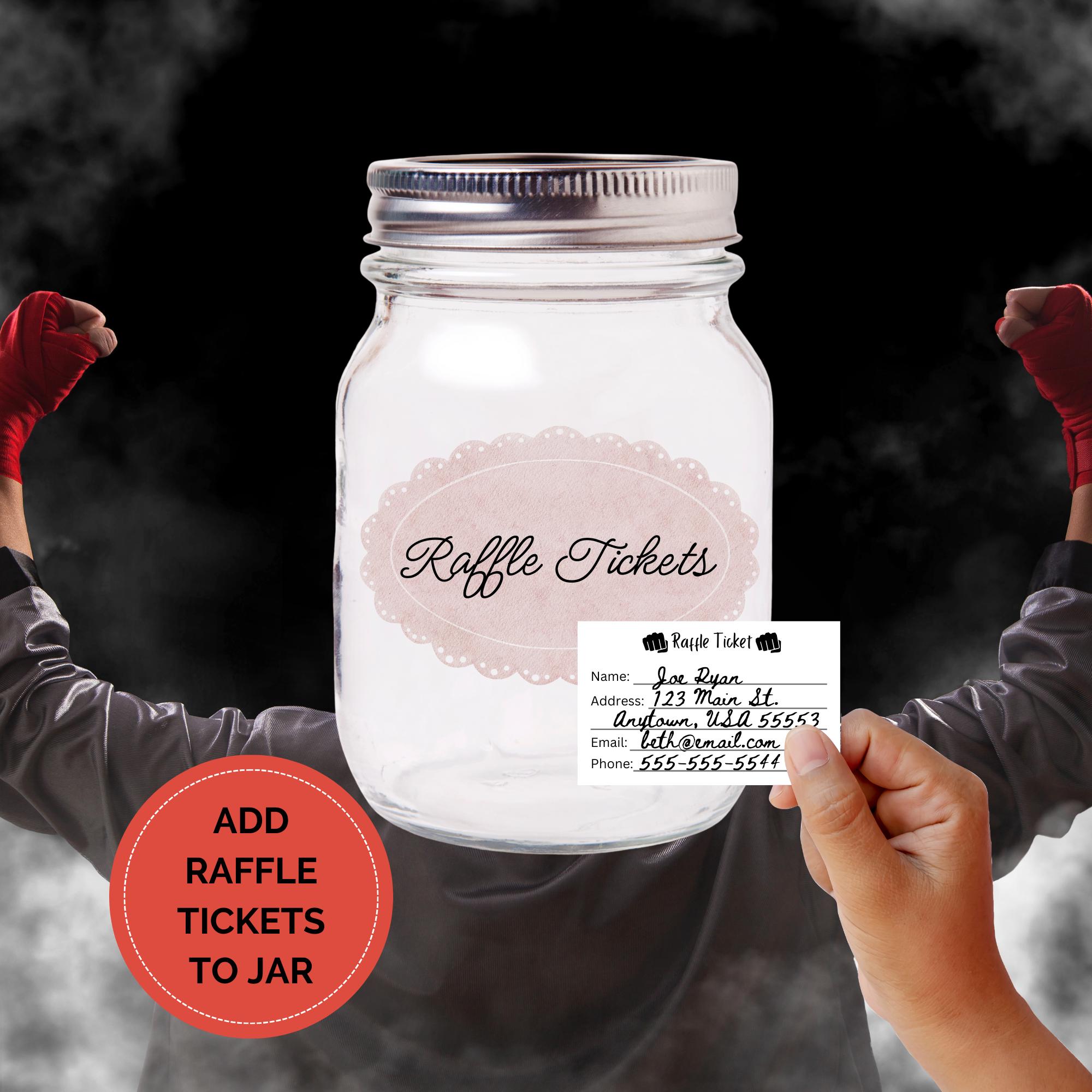 Editable Boxing Raffle Ticket Template, Fundraising Event, Boxing Gym ...
