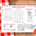 4th of July Printable Paper Placemats: Toddler-friendly Coloring Fun - Etsy