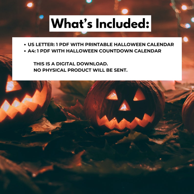 Printable Halloween Countdown Calendar: Cute Ghost Cat Halloween ...