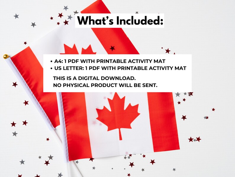 Printable Canada Day Activity Placemat, Canada Day Games, Kids Summer ...