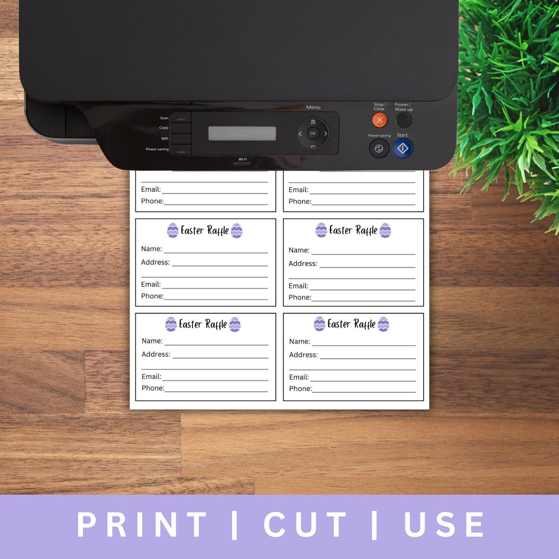 Editable Easter Raffle Ticket Template, Church Fundraising Event ...