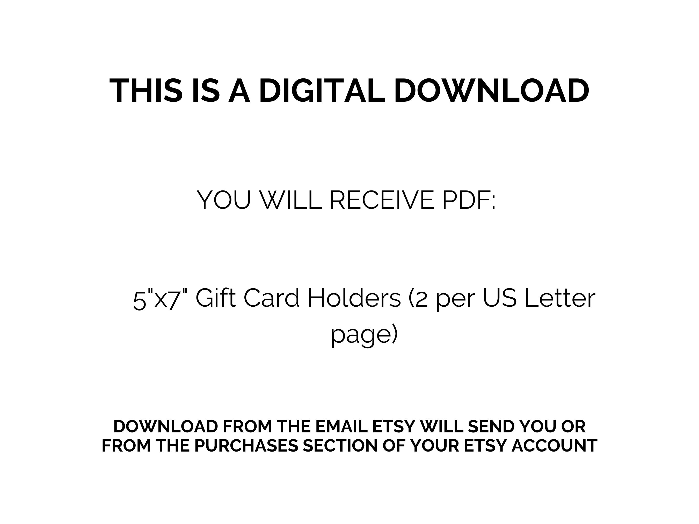 Printable Librarian Appreciation Gift Card Holder, National Library ...