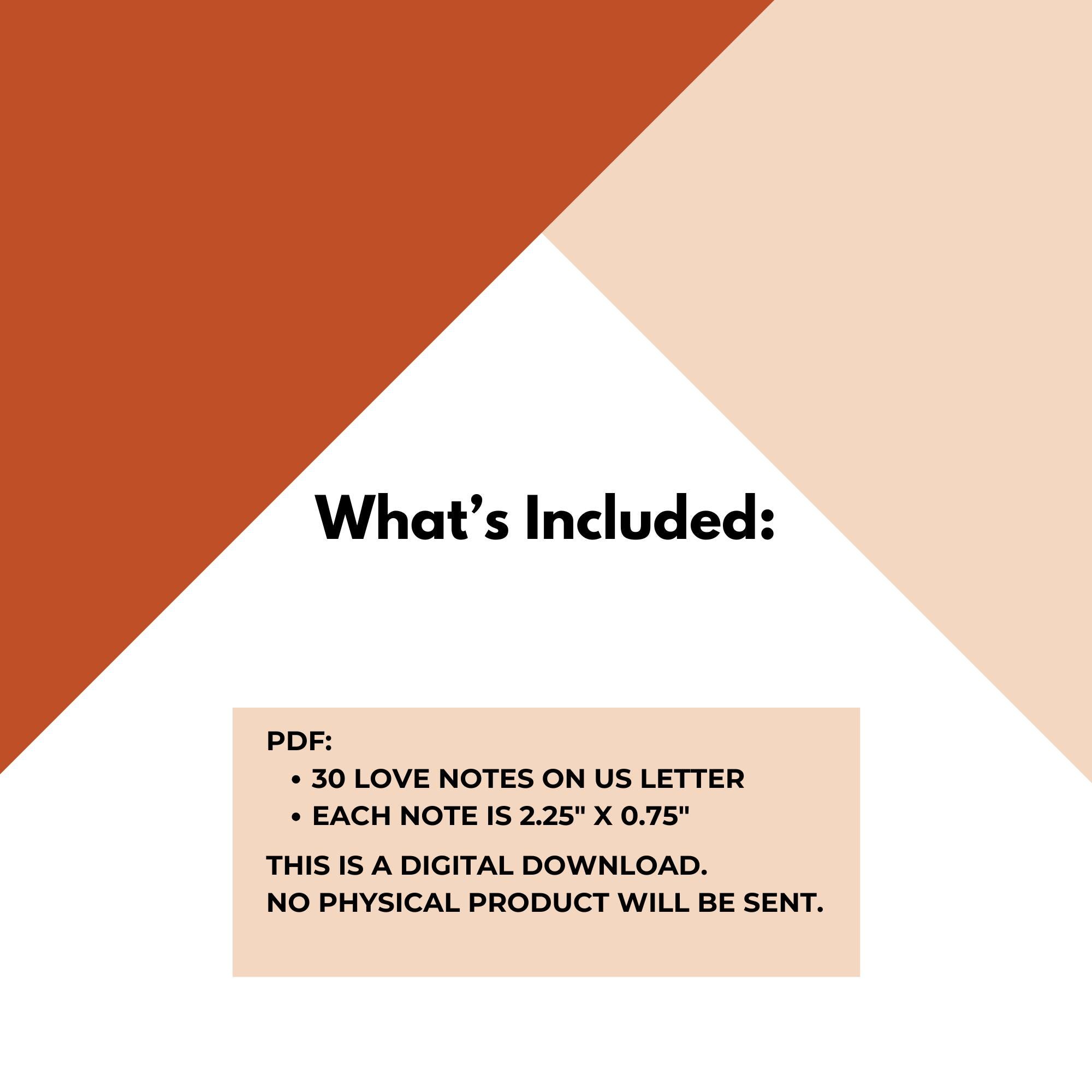 Printable Literary Mini Love Notes for Valentines Day, 30 Days of ...