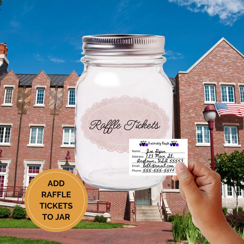 Editable Fraternity Fundraiser Raffle Ticket Template, University or ...