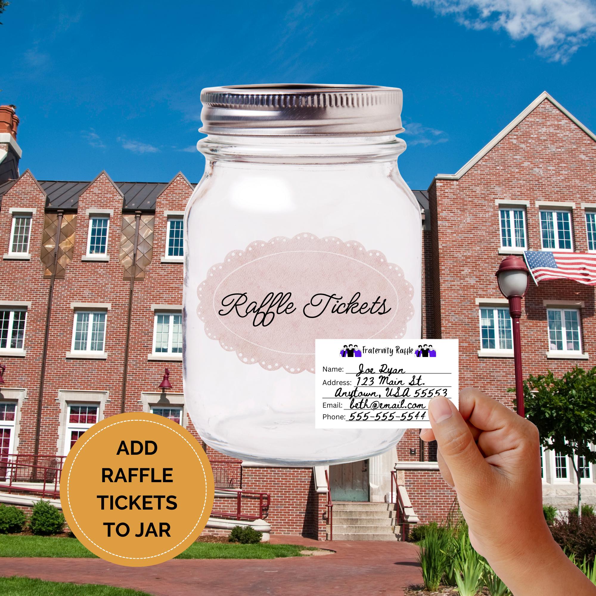 Editable Fraternity Fundraiser Raffle Ticket Template, University or ...