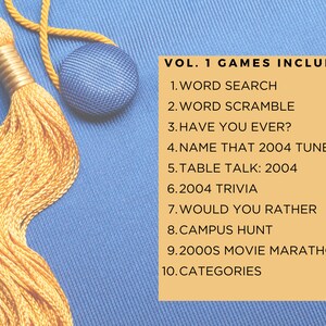 Printable Class of 2004 Class Reunion Games, High School Reunion, Class ...