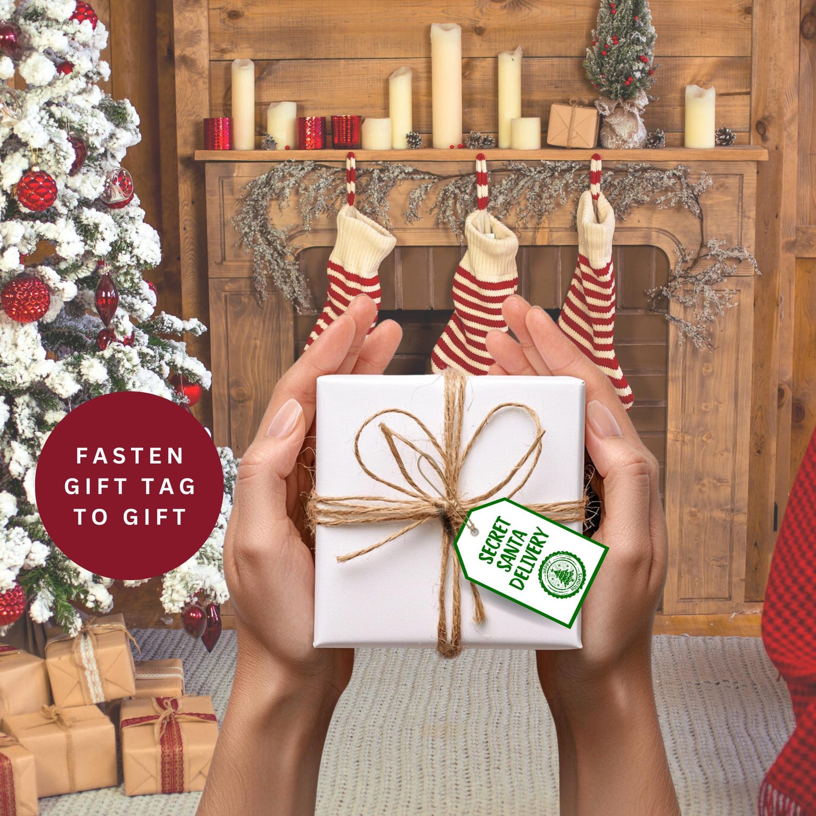 Printable Secret Santa Gift Tags for Secret Santa Gifts, Special ...