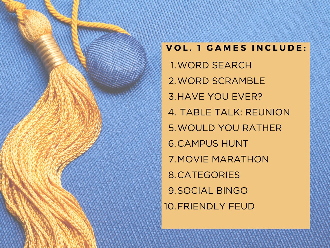 Printable Class Reunion Games, Reunion Party Game, High School Reunion ...