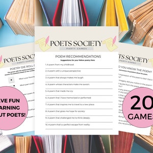 Ultimate Printable Poetry Games Bundle: Icebreakers, Puzzles, Questions ...