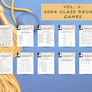 Printable Class of 2004 Class Reunion Games, High School Reunion, Class ...