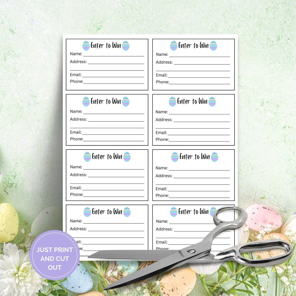 Editable Easter Raffle Ticket Template, Church Fundraising Event ...