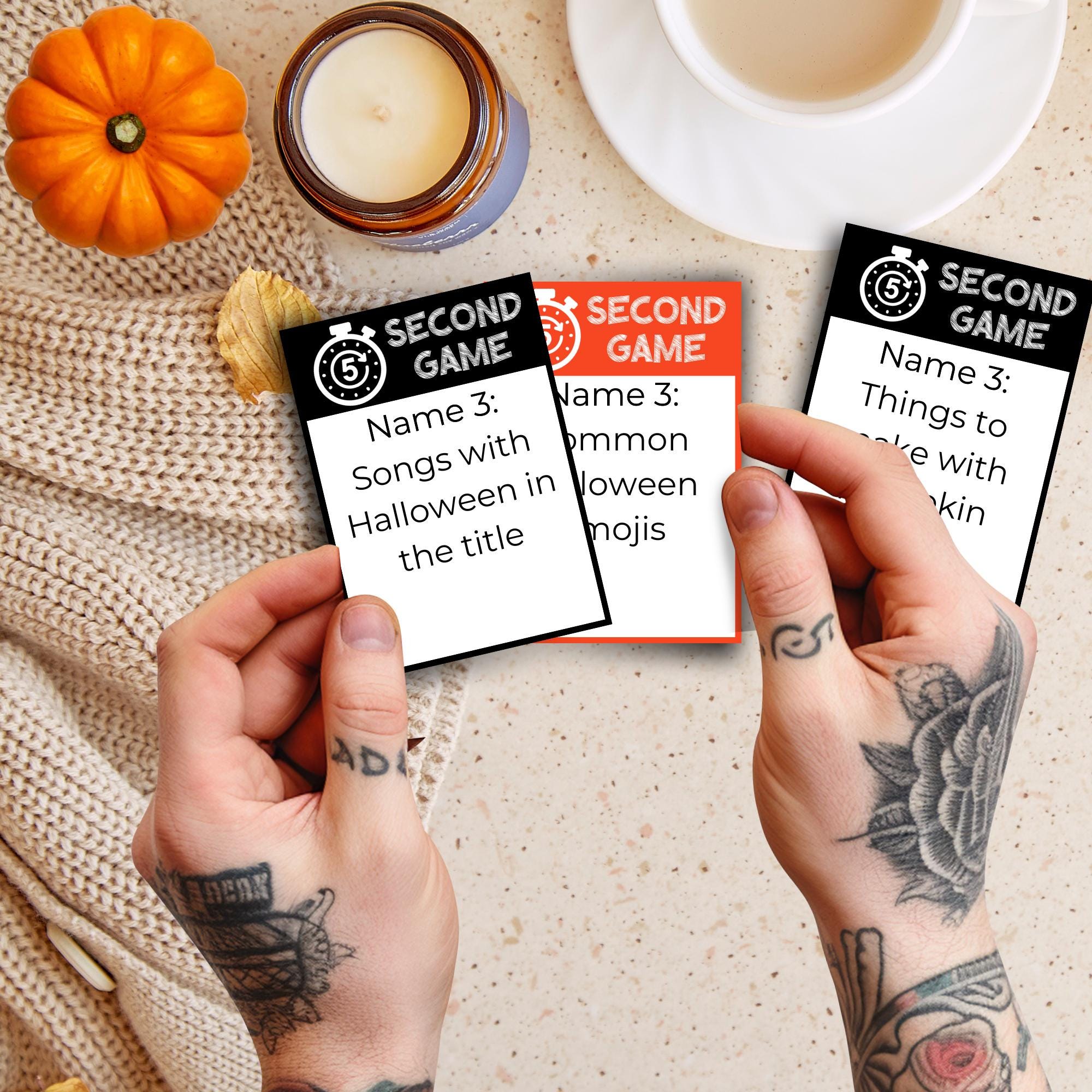 Printable Halloween 5 Second Game for Team Building Icebreakers and ...