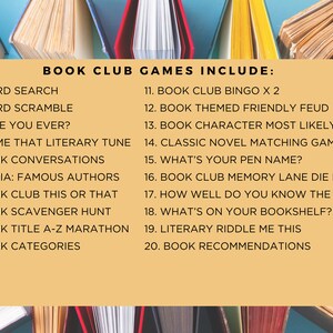 Ultimate Printable Book Club Games Bundle: Icebreakers, Puzzles ...