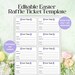 Editable Easter Raffle Ticket Template, Church Fundraising Event ...