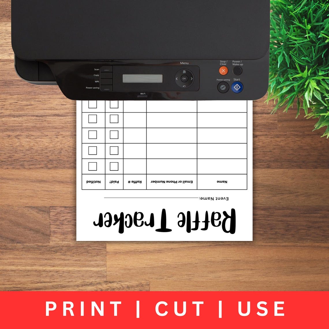 Editable Raffle Ticket Tracker Form Template, Charity Raffle Basket ...