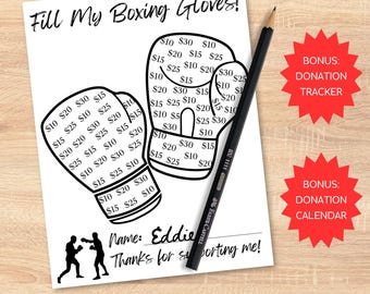 Printable Wrestling Fundraising Bundle: Fill My Singlet, Pick a Date ...