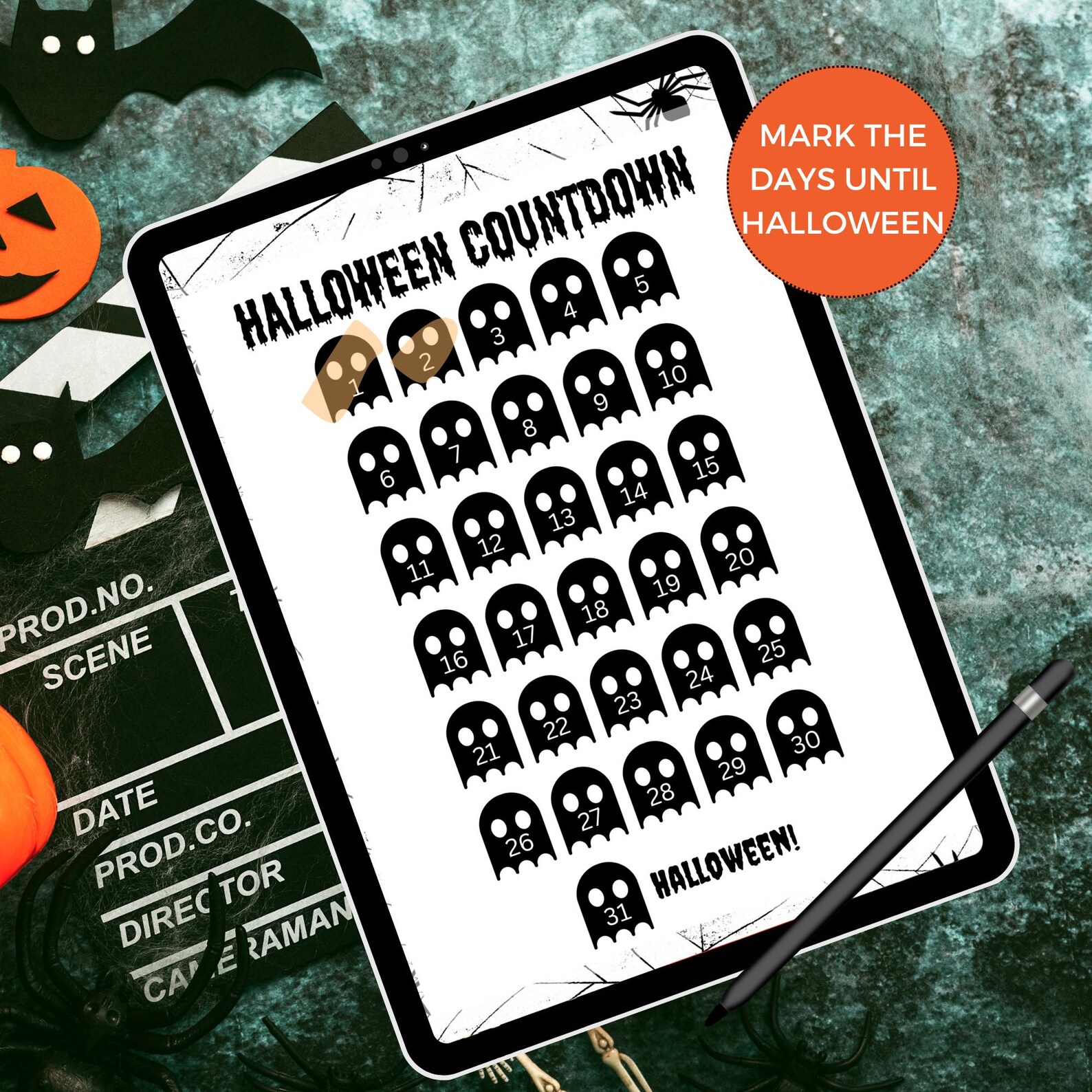 Spooky Digital Horror Movie Review Journal With Bonus Halloween Bingo ...